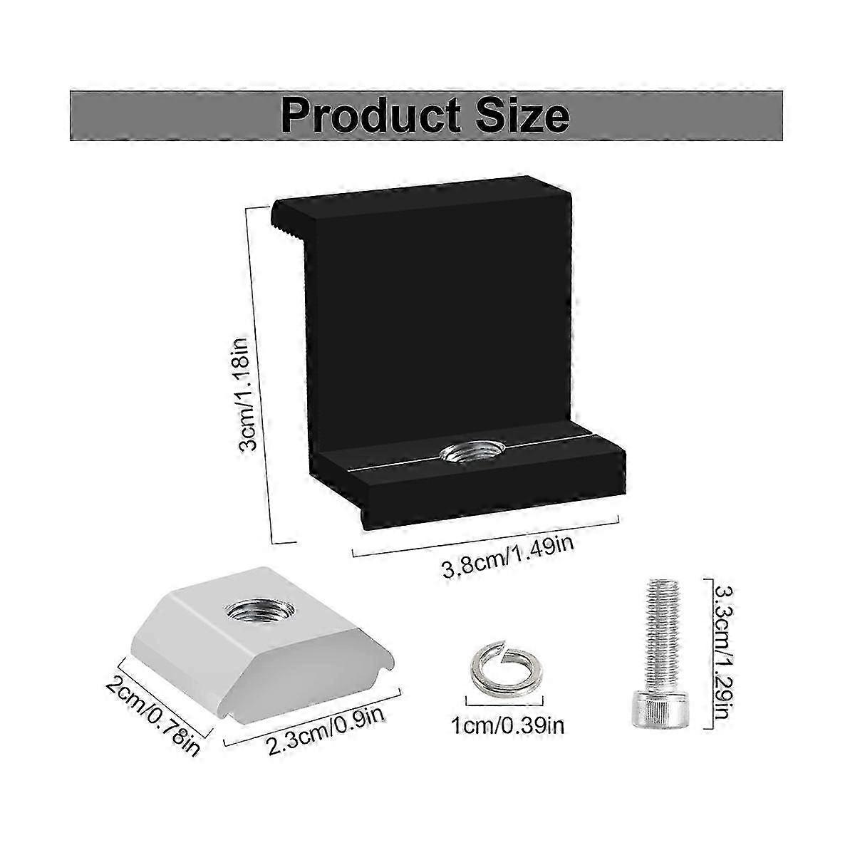 12 Pack Solar Module Holder End Clamp, End Clamp for Mounting Solar ...