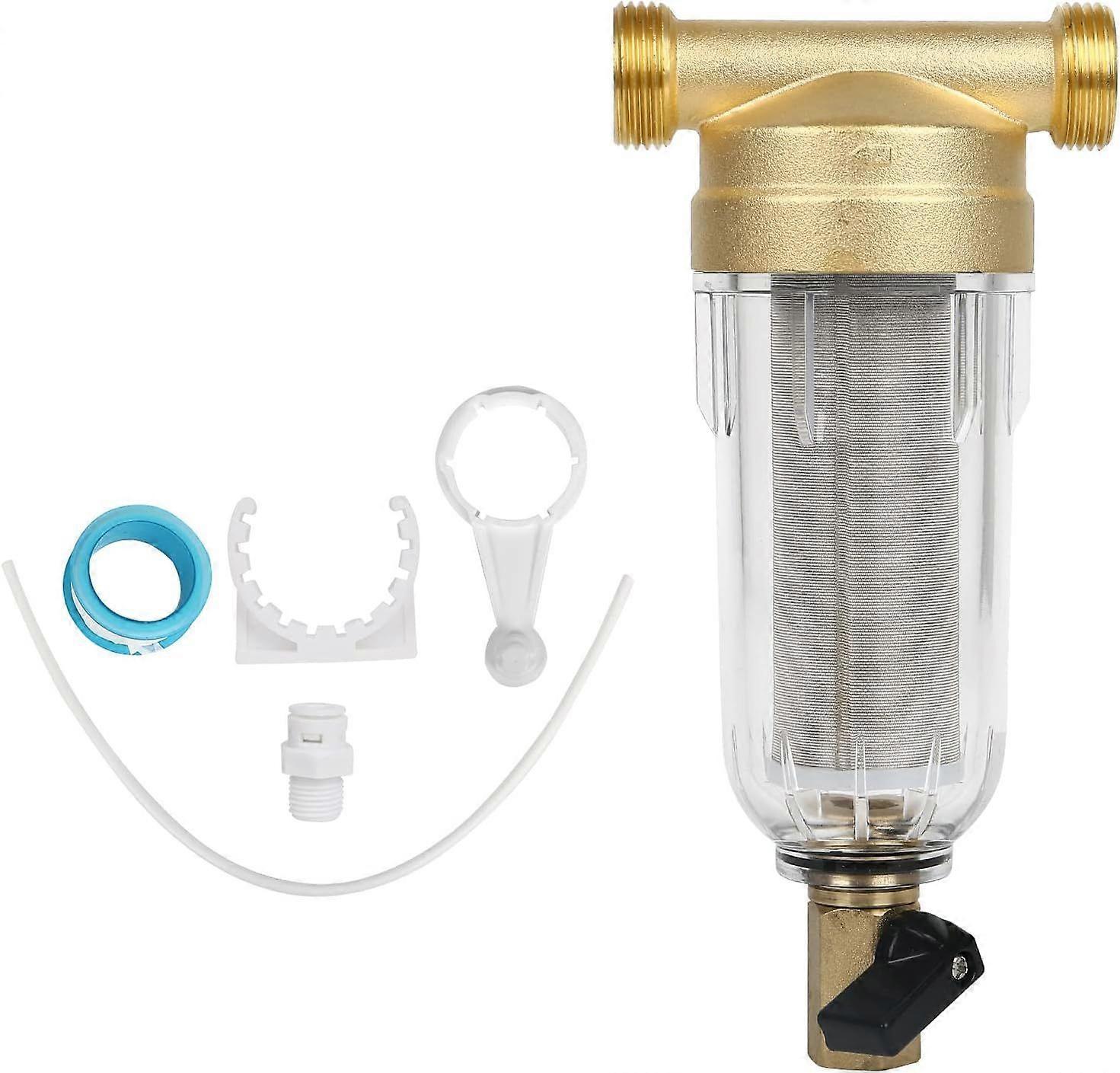 Water Filter Reusable 3/4 Inch Water Filter Prefilter Sediment Filter ...