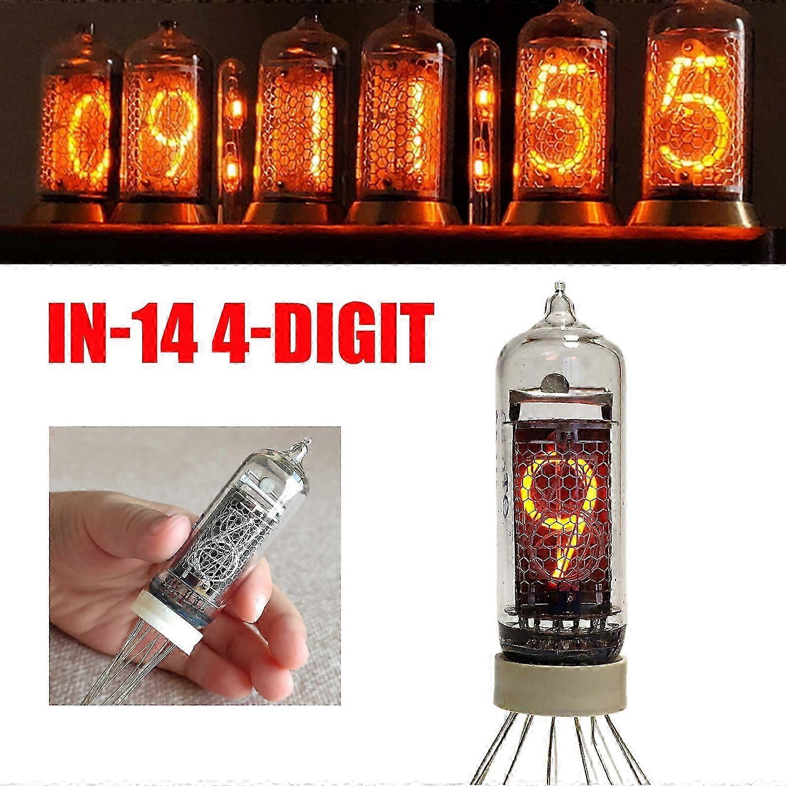 IN-14 Nixie Tube Clock Kit - Retro Desktop Thermometer & Clock with ...