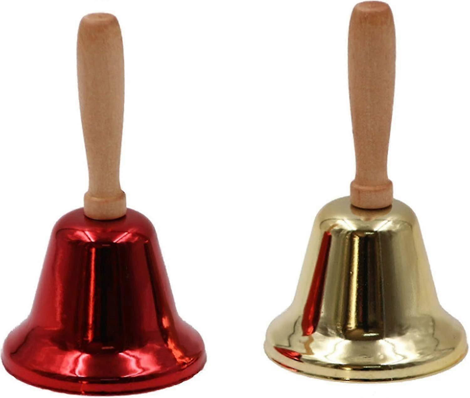 Hand Bell, 12cm Copper Multifunction Hand Bell, Loud Sound, Wooden ...