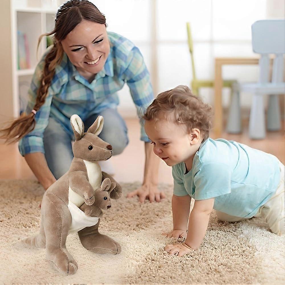 Stuffed Toys Kangaroo Plushs Toy Plushs Toys Cuddly Toy Mother And ...