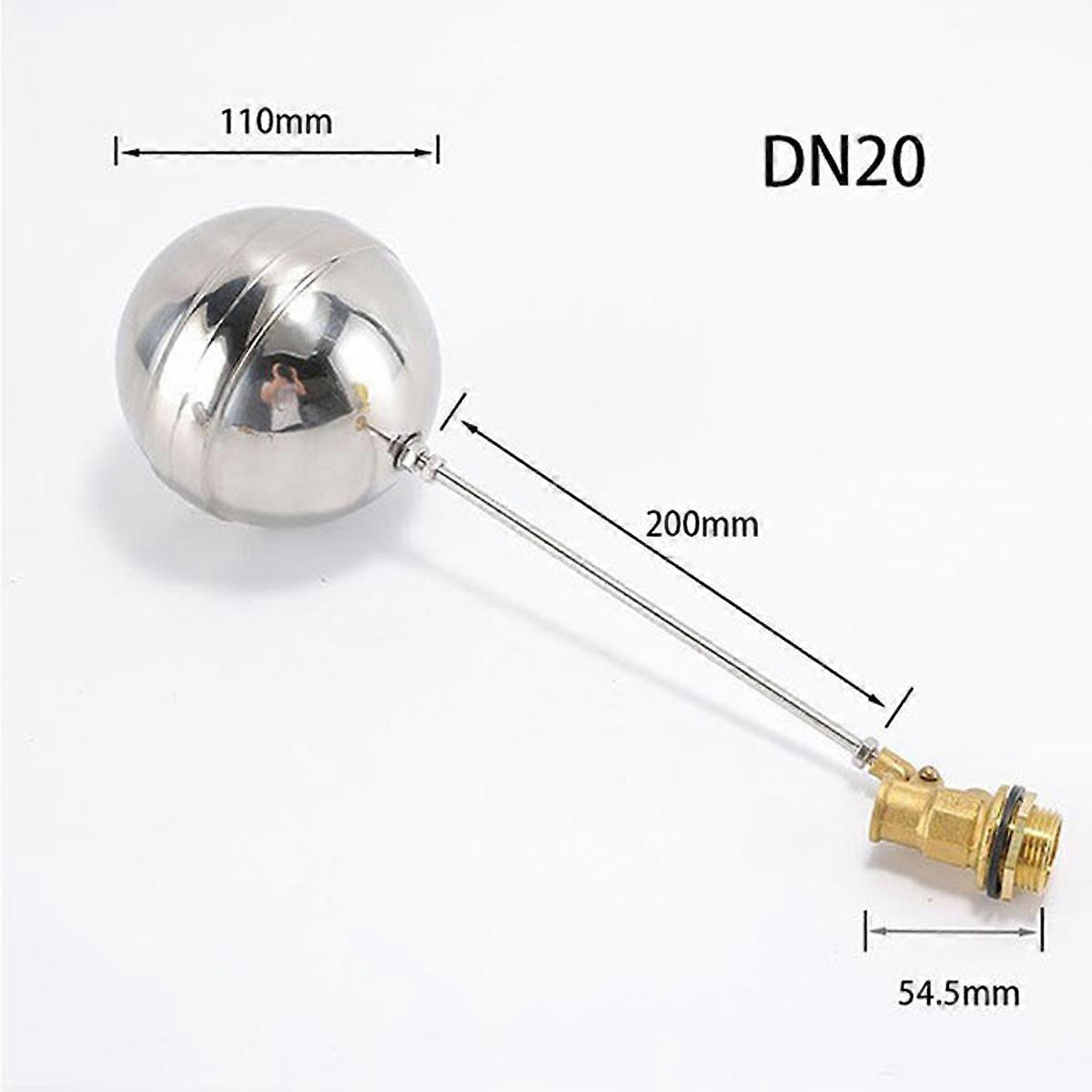 Float valve DN20, G3/4" external thread water level sensor float valve ...