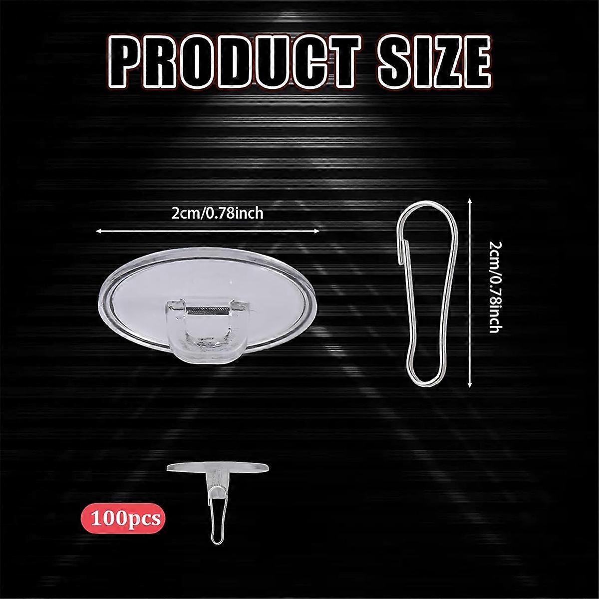 100Pack Ceiling Hooks Adhesive Removable Wall Hanger, 2cm Disc Sticky ...