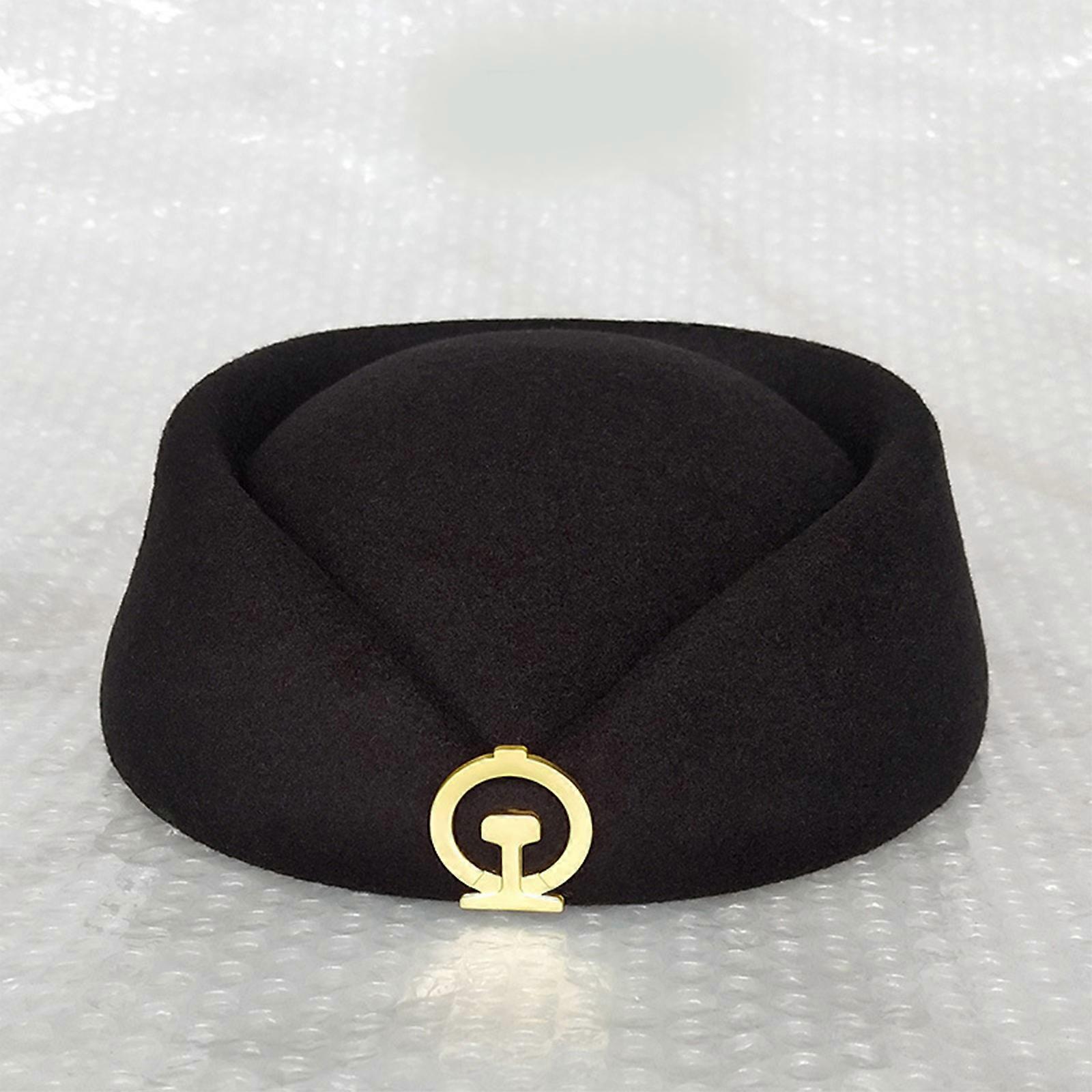 Railway Stewardess Hat for Uniform Women Roleplay Props Stewardess ...