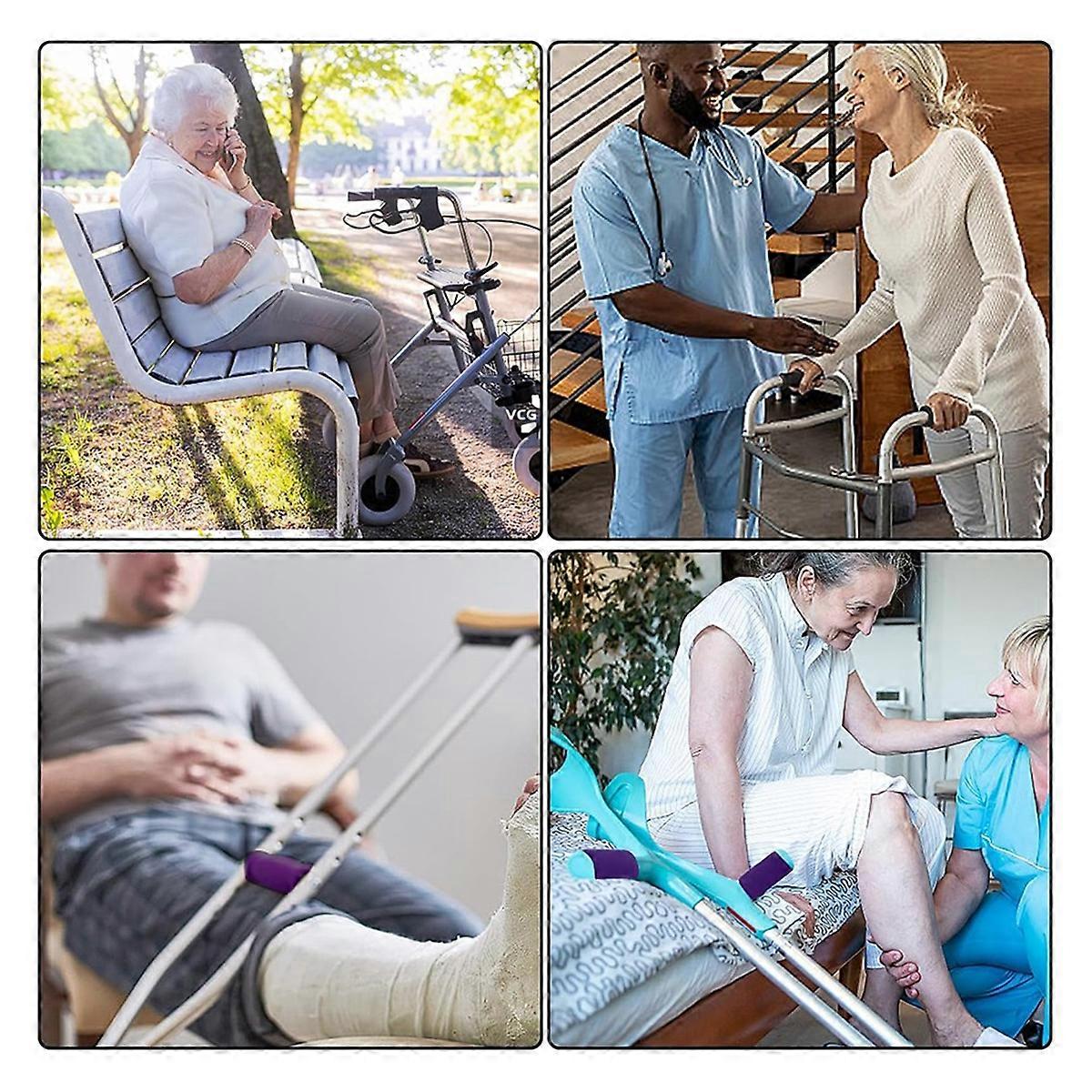 2Pack Walker Handle Cushions Walker Grip Covers Pads Walker Padded Hand ...