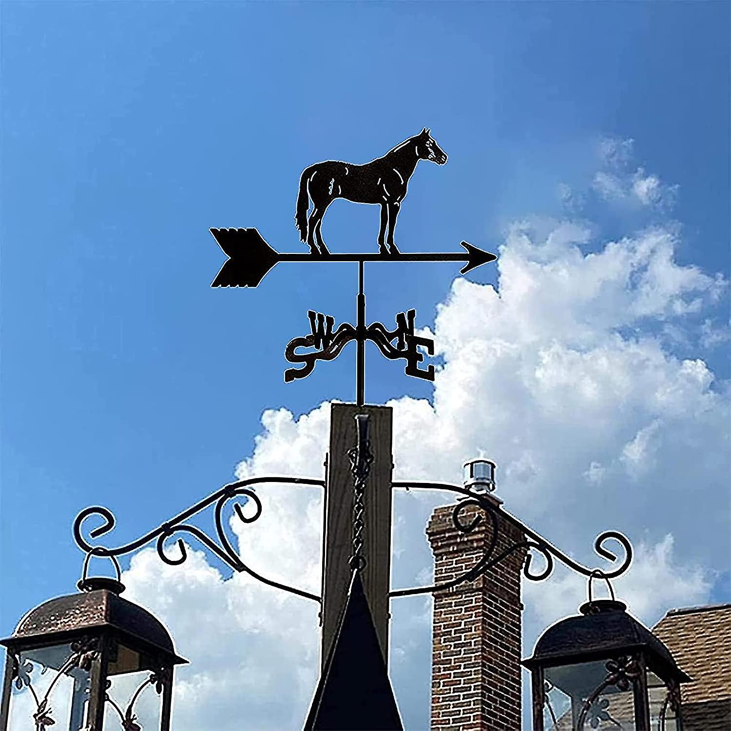Metal Weathervane Outdoor Stainless Steel Weather Vane Yard Wind Vane ...