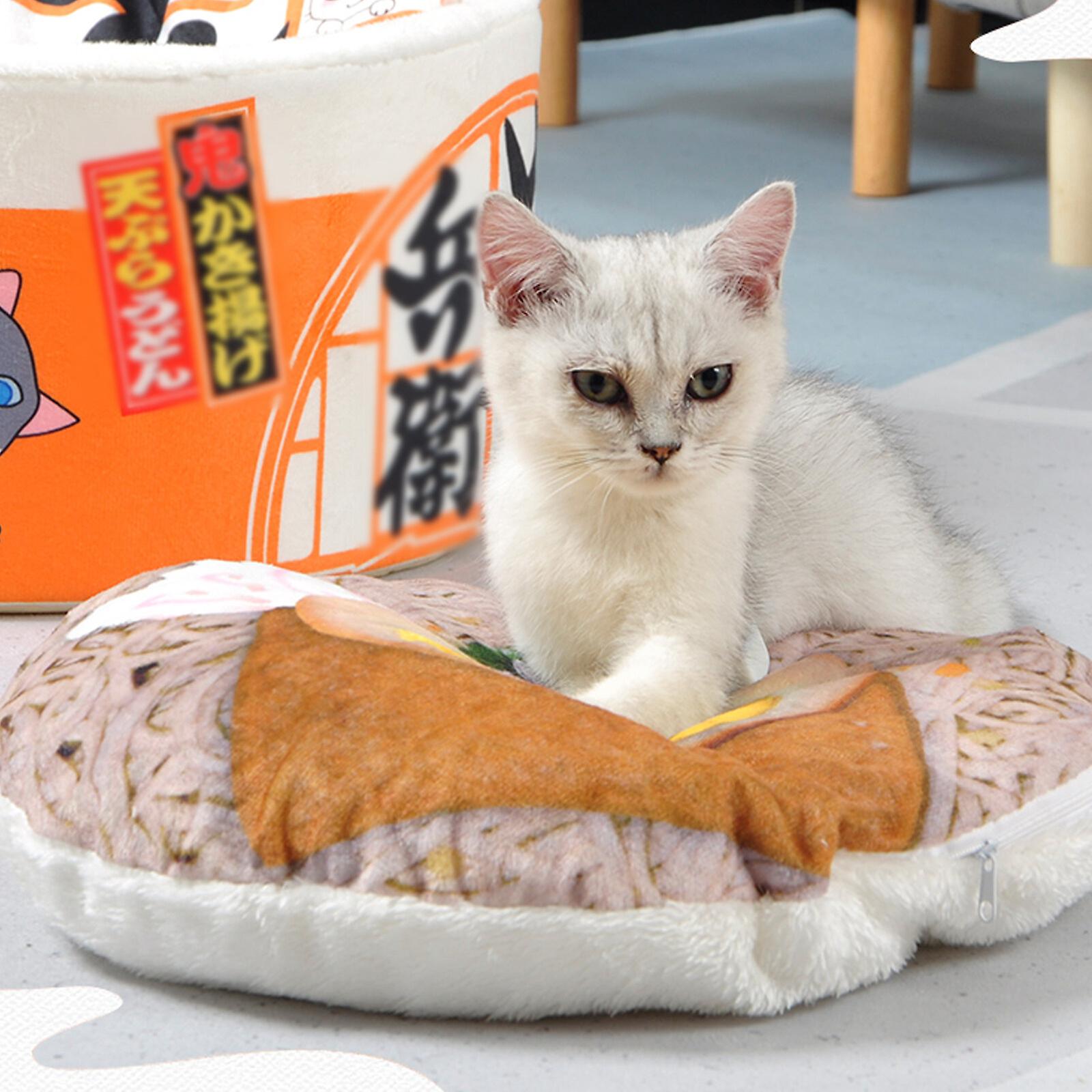 Instant Noodle Soft Ramen Shape Dogs Warm Nest Udon Cup Pet Bed Cat ...