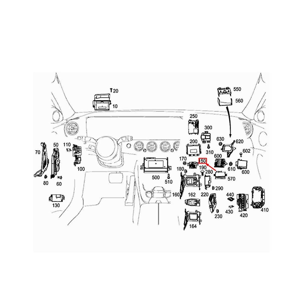 Ambient Lighting Units Ecu Ambient Light Module A2229005118 A2229007517 ...