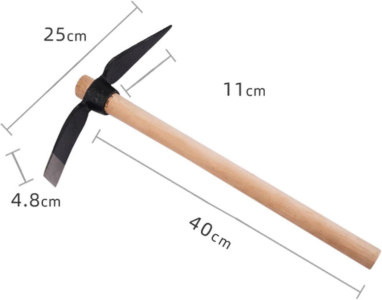 Garden Hoe Pick Weeding Mattock Hoe with Wooden Handle Multipurpose ...