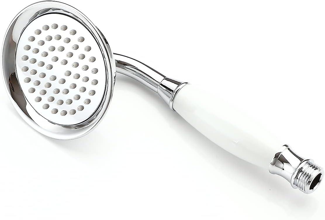 Victorian Shower Head and 150cm Hose Traditional Brass and Ceramic for ...