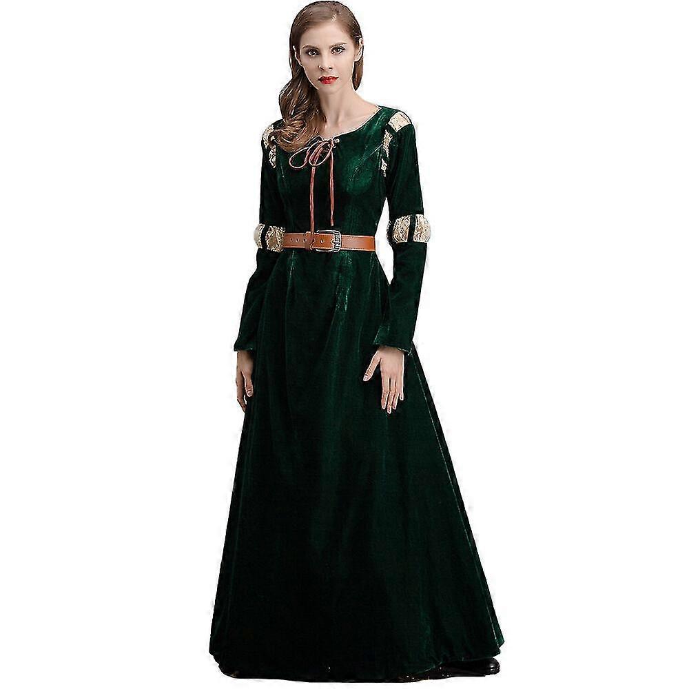 Adults Womens Brave Merida Princess Characters Costume Set Kit Dress ...