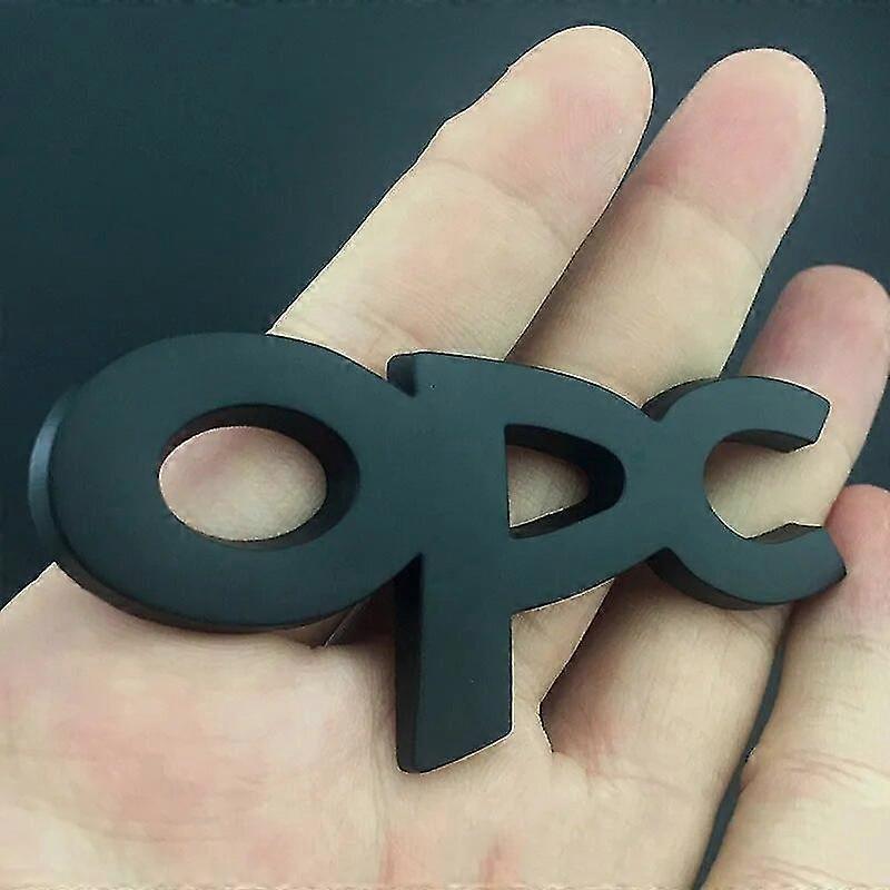 3d Metal Black Chrome Logo Opc Emblem Car Fender Badge Trunk Decal For ...