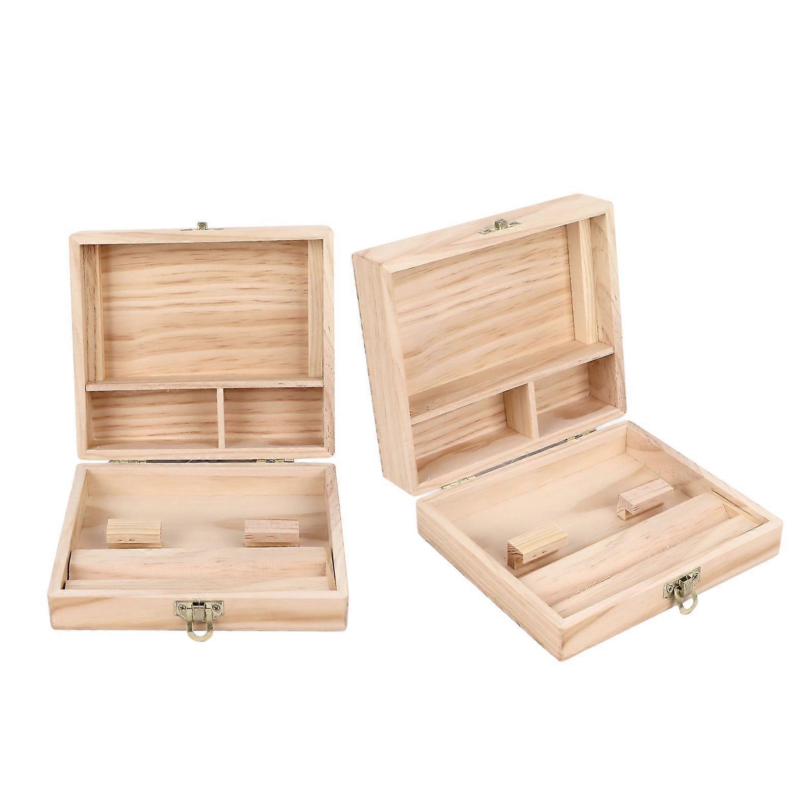 Stash Box with Rolling Tray 4 Compartments Safe Storage Sustainable ...