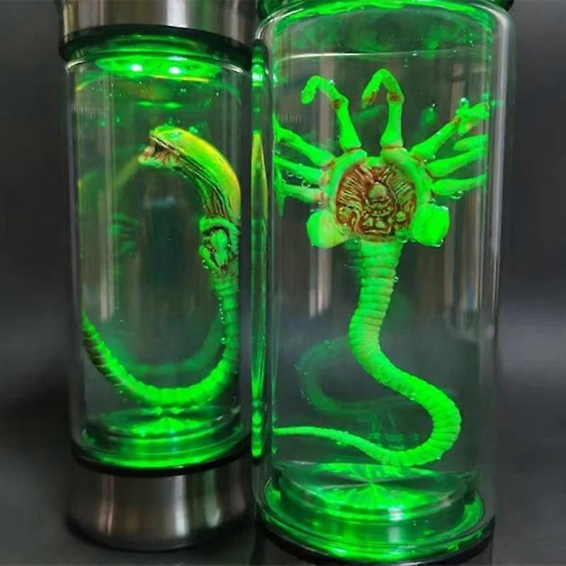 Alien Glow Jar Xenomorph Specimen Facehugger Embryo Glass Jar Movie ...