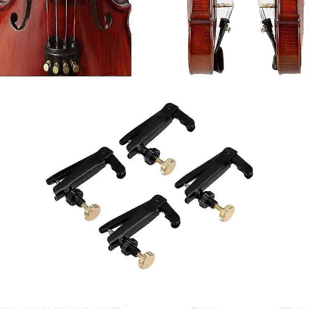 4pcs Violin Fine Tuner Adjuster With Copper Plating Screws Compatible 3 ...