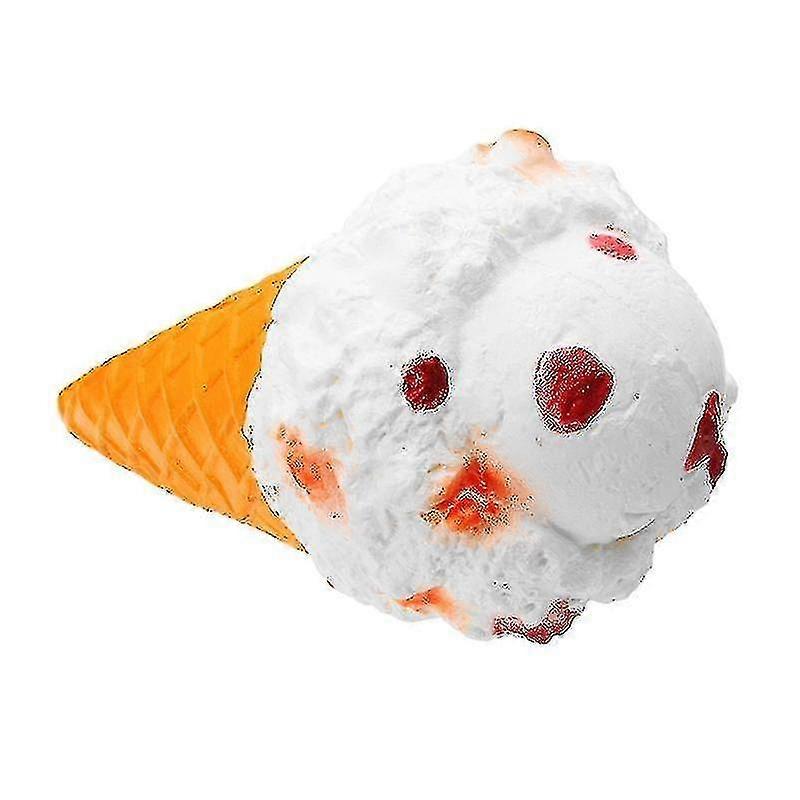 Squishy Jumbo Ice Cream Cone 19cm Slow Rising White Collection Gift ...