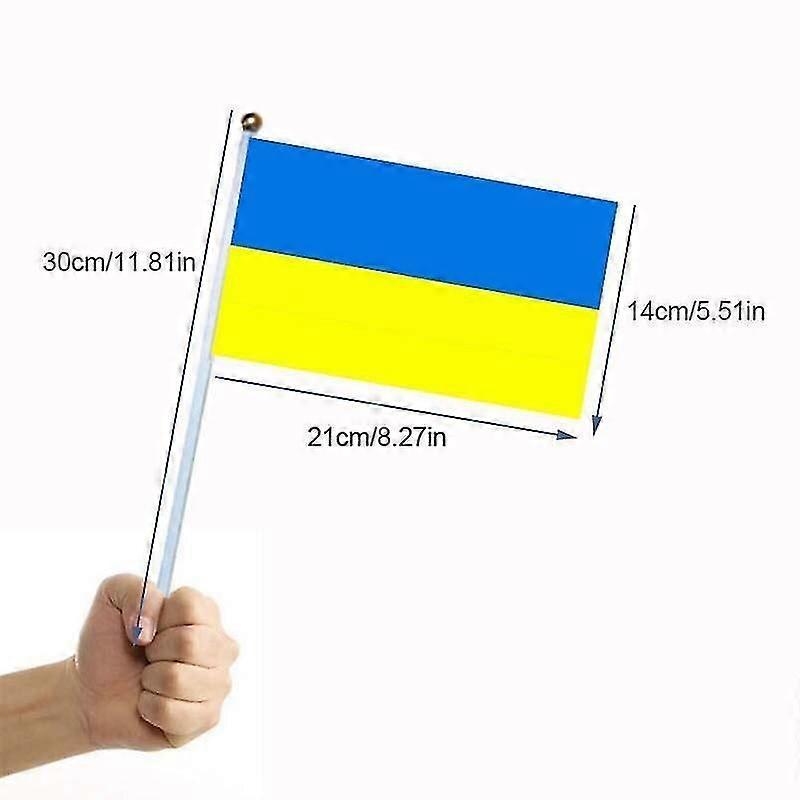 Ukraine Flag Hand Held Flags 10pcs Ukrainian Flag Outdoor Interior ...