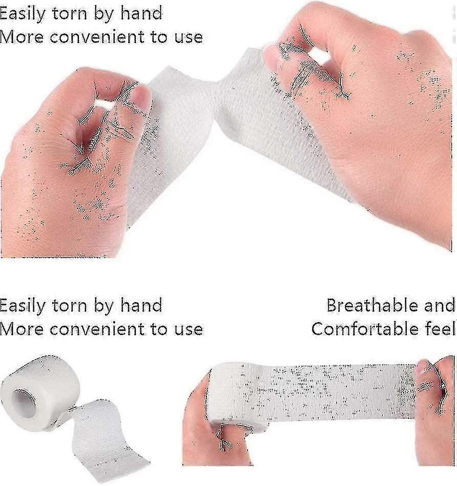24 Rolls Self Adherent Cohesive Bandages Wrapmedical Tape For Skin ...