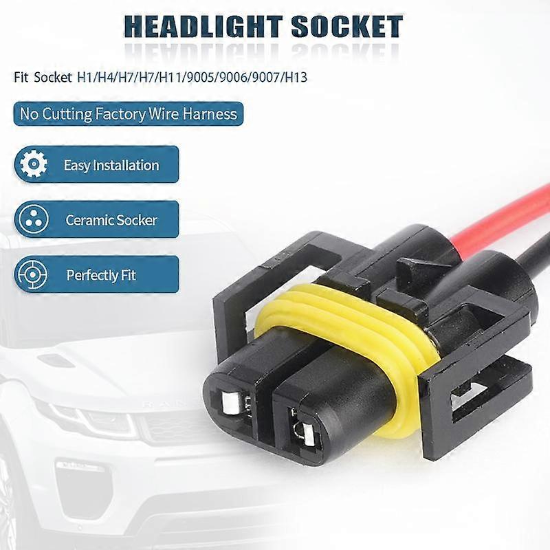 1pcs H7 LED Headlight Wiring Sockets H1 H4 H11 HB5 9007 Male Female ...