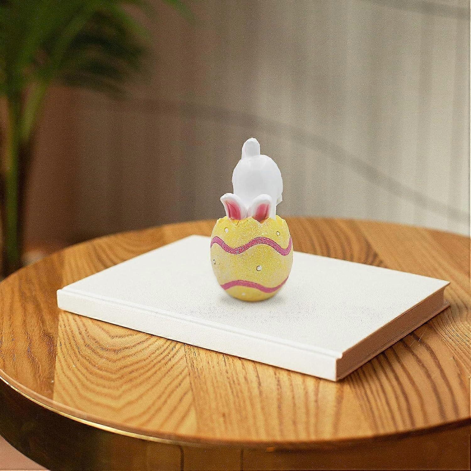 Garden Statue Outdoor Decor, Resin Spring Garden Statues Rabbit, Resin ...