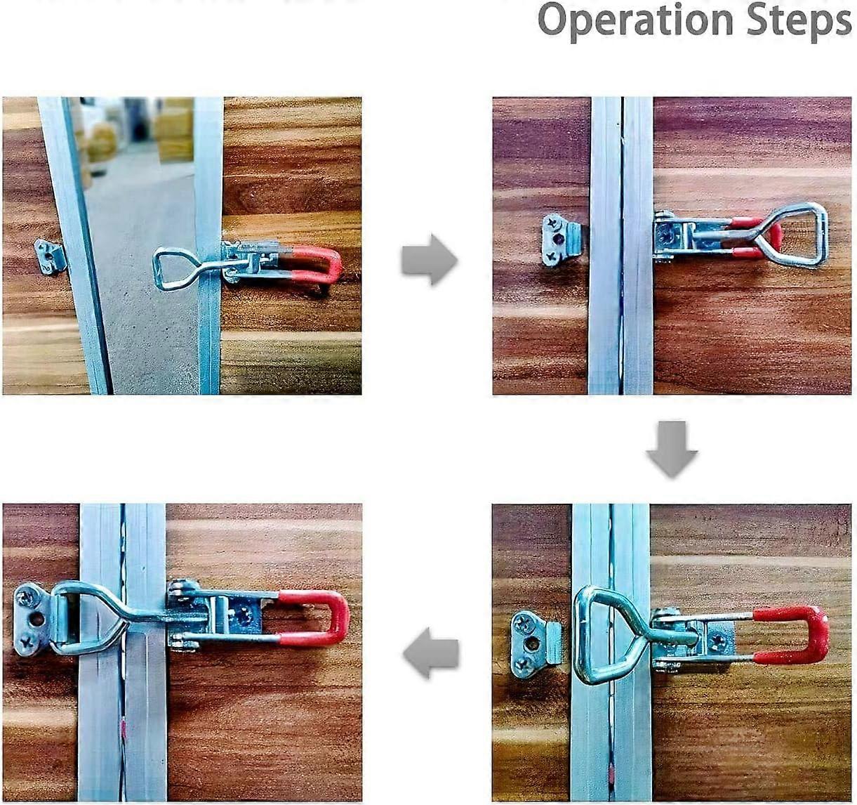 8Pcs Adjustable Toggle Latch Toggle Clamp GH-4001 165KG/363.7lbs ...