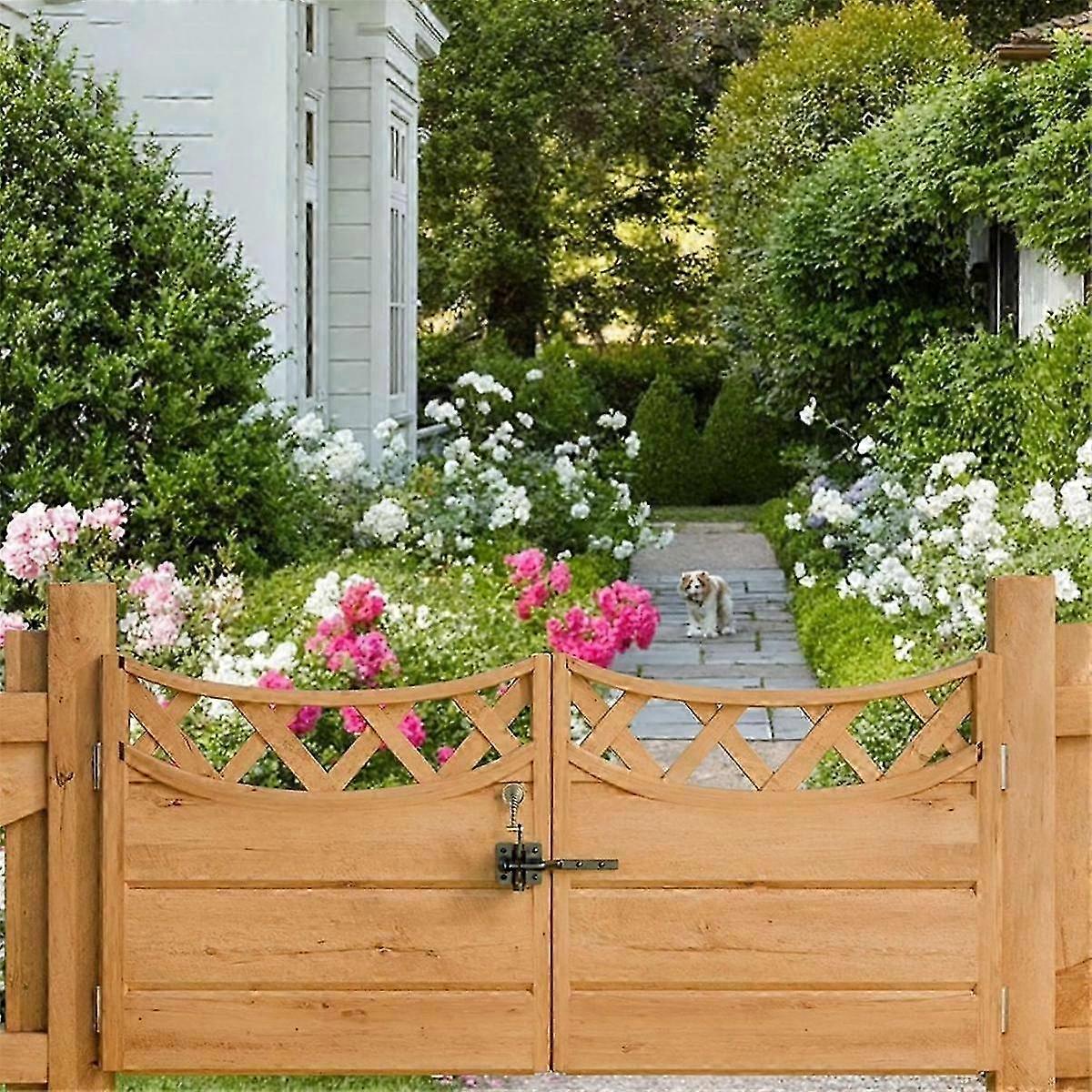 2 Pack Self Locking Gate Latch For Wooden Fence Heavy Duty,with Steel ...