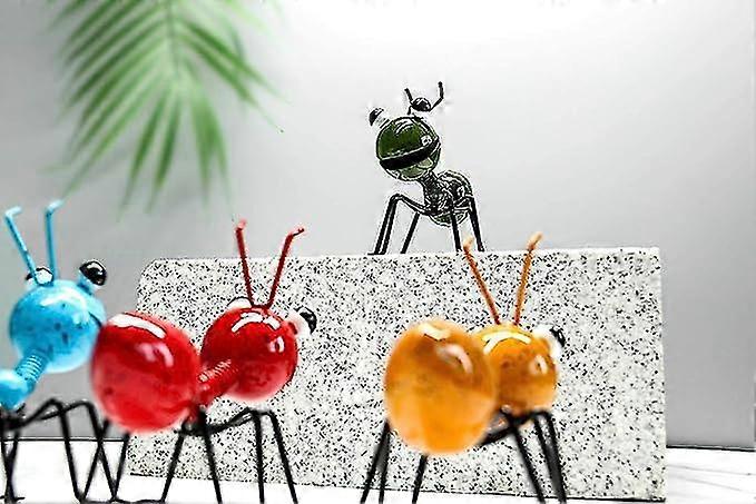 4 Pieces Metal Ant Decoration Ant Wall Decor Cute and Colorful Insect ...