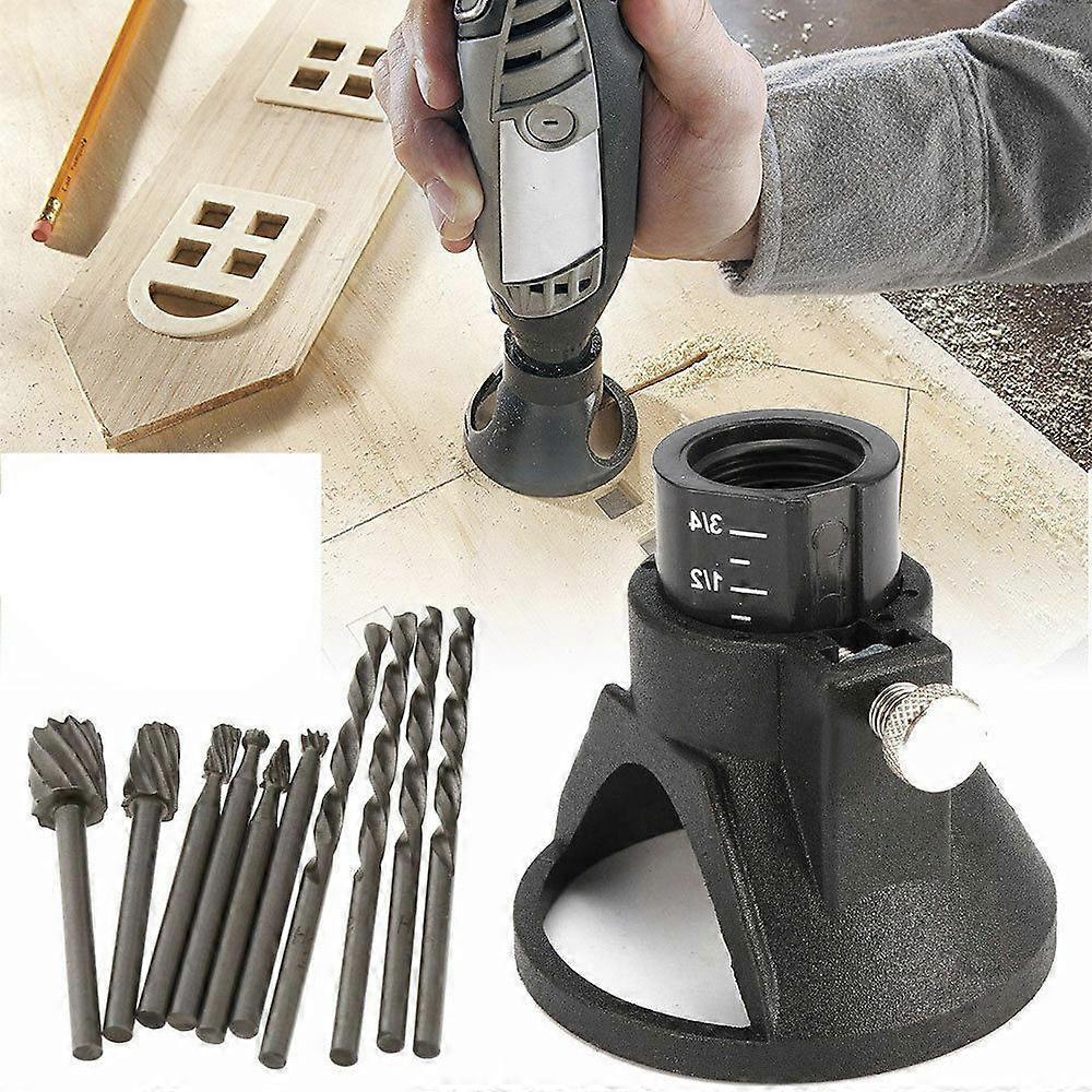Dremel Rotary Multi Tool Cutting Guide HSS Router Drill Bits Set ...