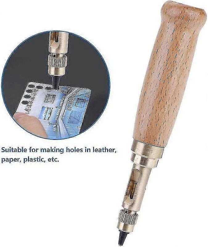 Leather Punch Tool Sewing Automatic Punch Belt Punch With Punch Head 1. ...