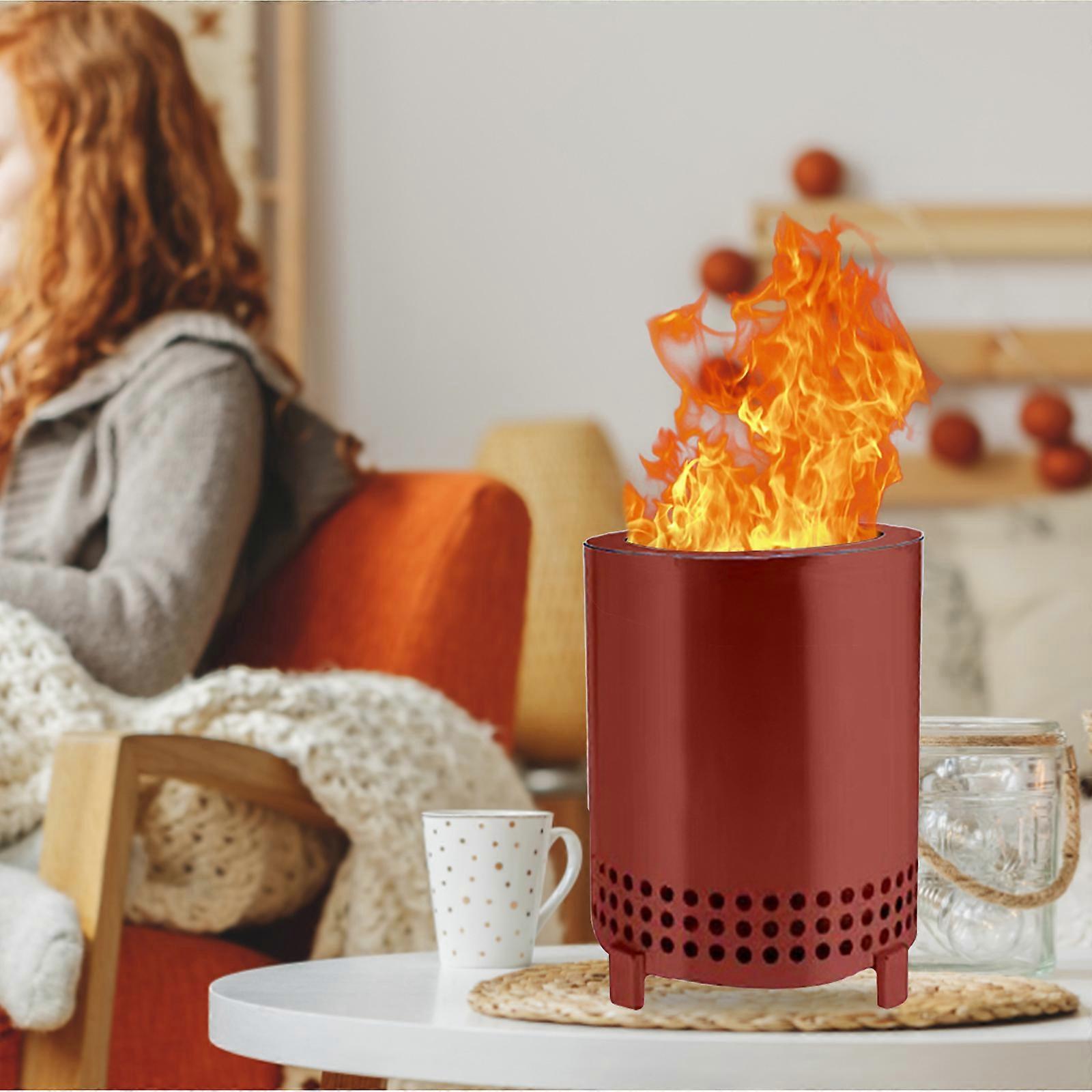 Portable Stainless Steel Tabletop Fire Pit for Office & Home | Fruugo UK