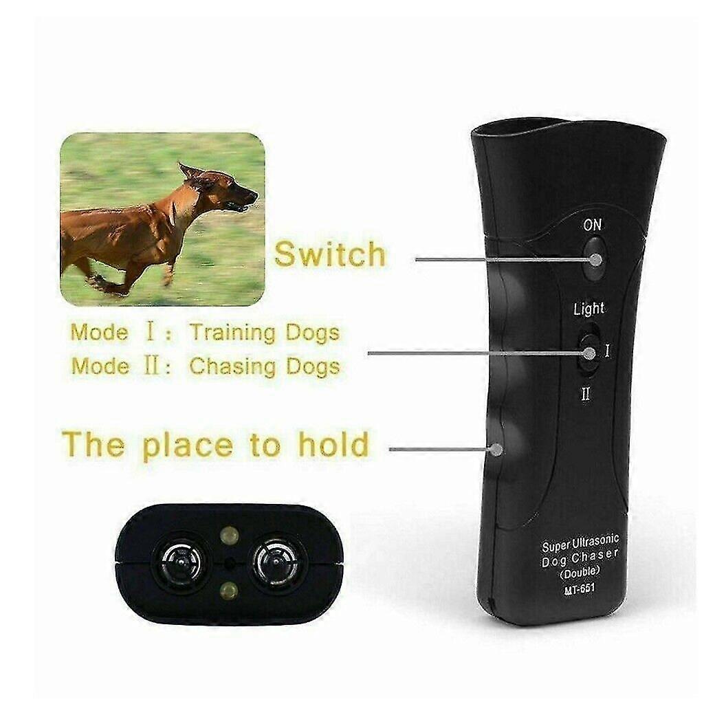 Pet Gentle Ultrasonic Anti Dog Barking Trainer Led Light Gentle Chaser ...