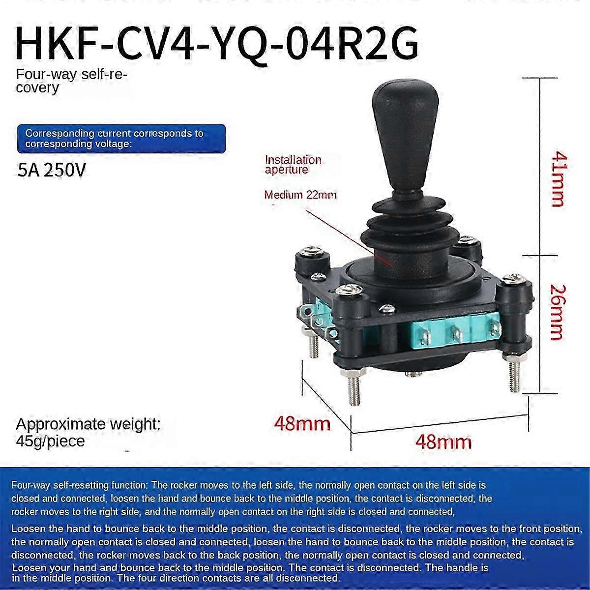 Monolever Joystick Switches with Push Button 2 4 8 Way Reset Momentary ...