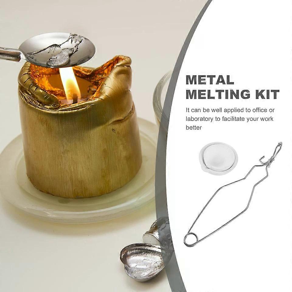 Smelting Iron Pliers Set, Small Crucibles for Metal Jewelry Casting ...