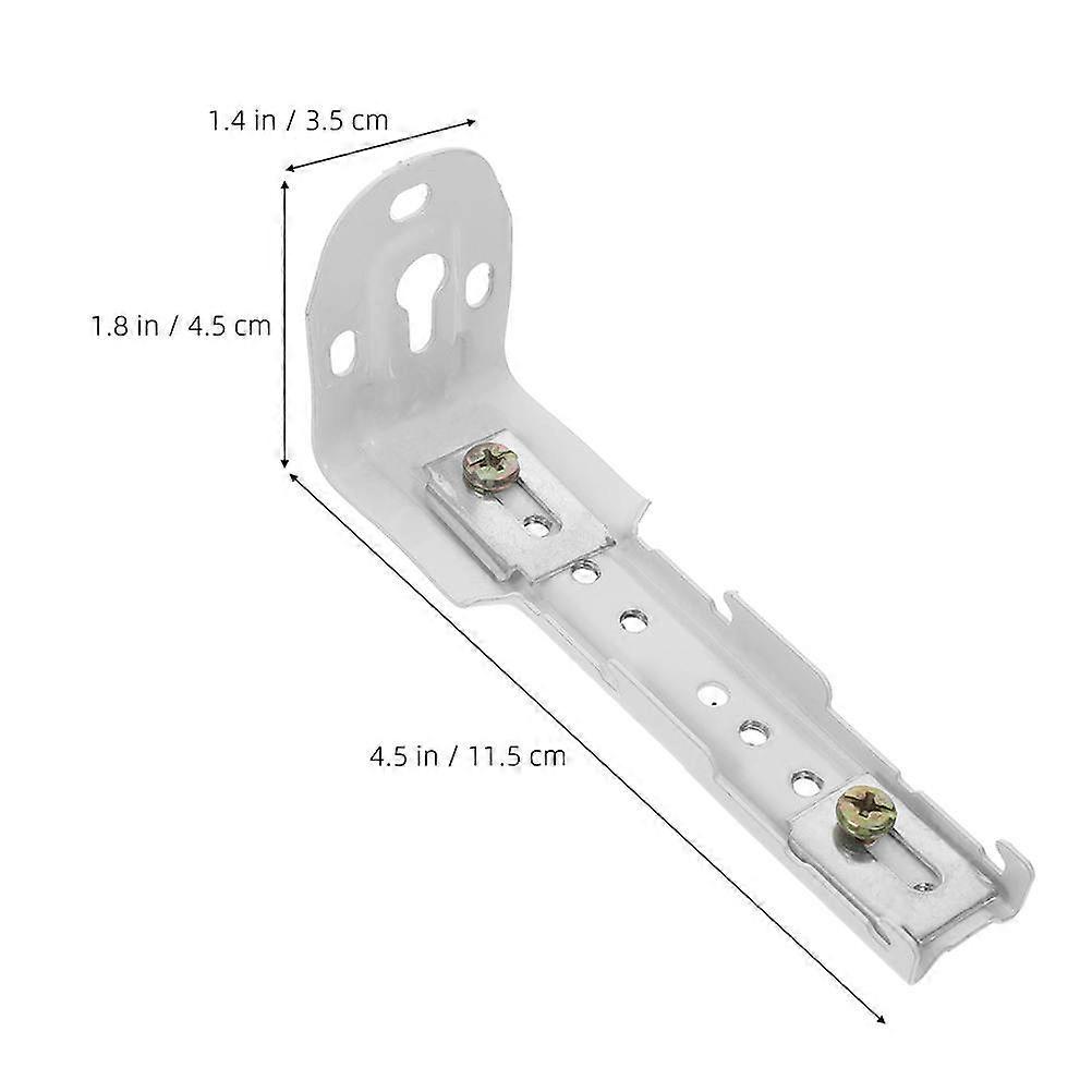 Curtain Support Heavy Duty Double Curtain Track Brackets Rectangular ...