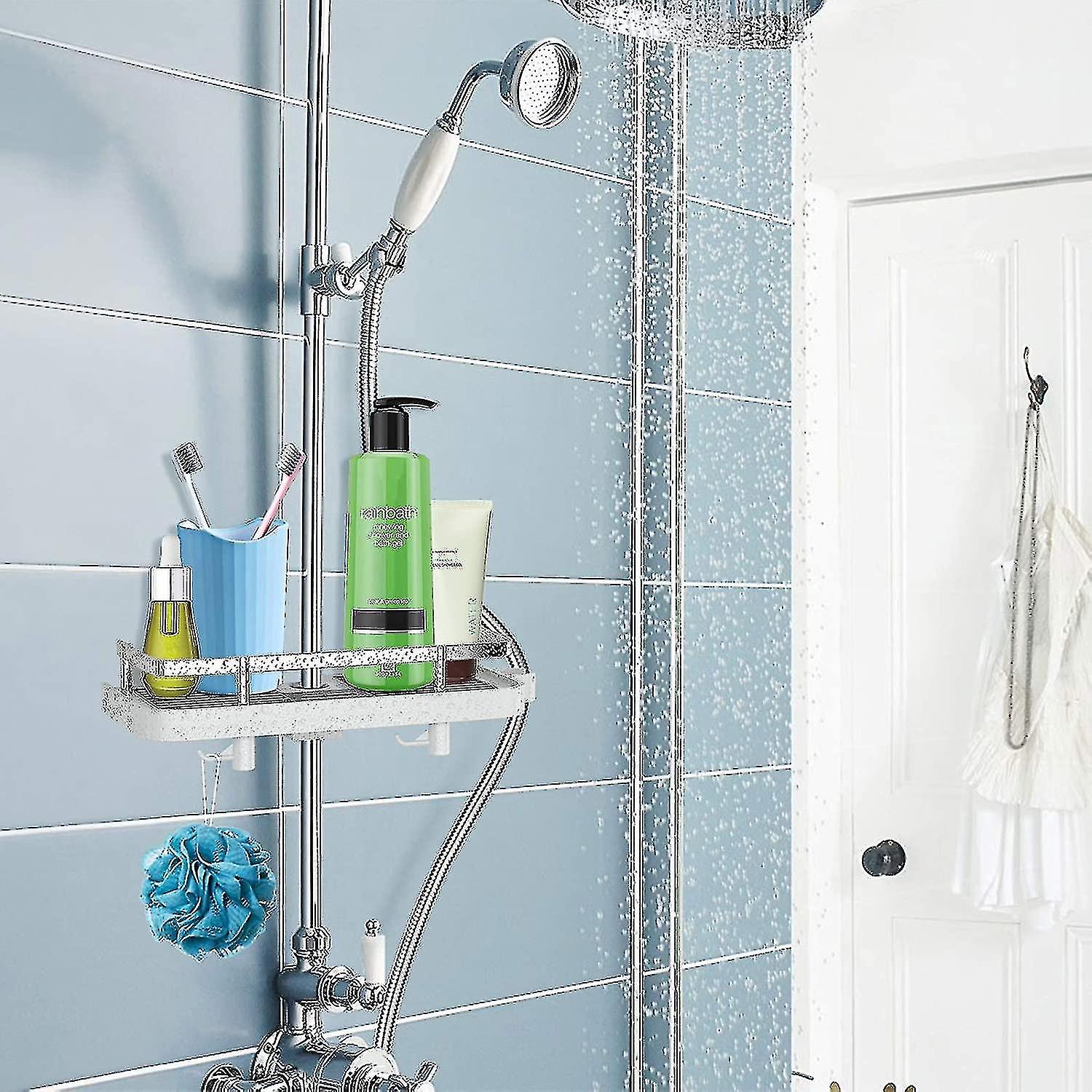 Shower Shelf Without Drilling Adjustable Shower Shelf For The Shower ...