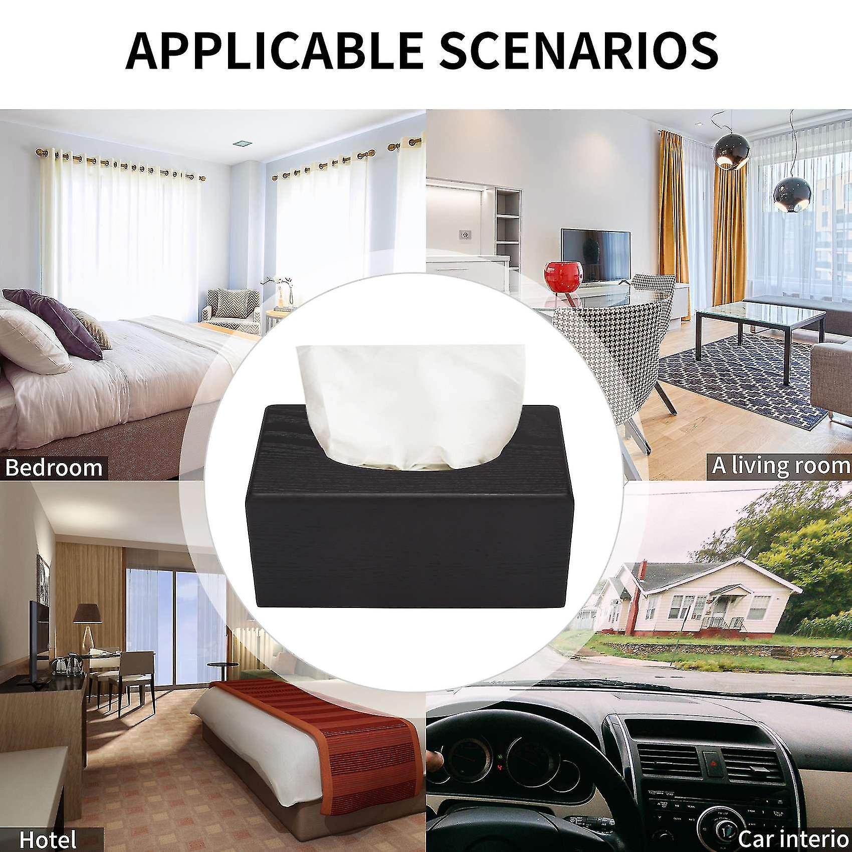 Tissue Box Wood Rectangular Tissue Box Natural Wood Tissue Box For ...