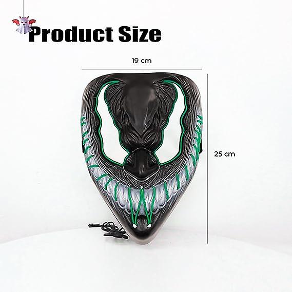 LED Halloween Masks with 3 Lighting Modes, Demon Face Masks, Halloween ...