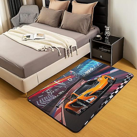 Race Car Living Room Rugs For Speed Sports Car Accent Rug Set Area Rug ...