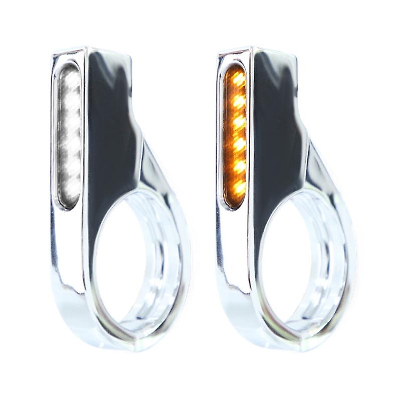 LED Motorcycle Turn Signal Waterproof Indicator Light Lamp with 41mm ...