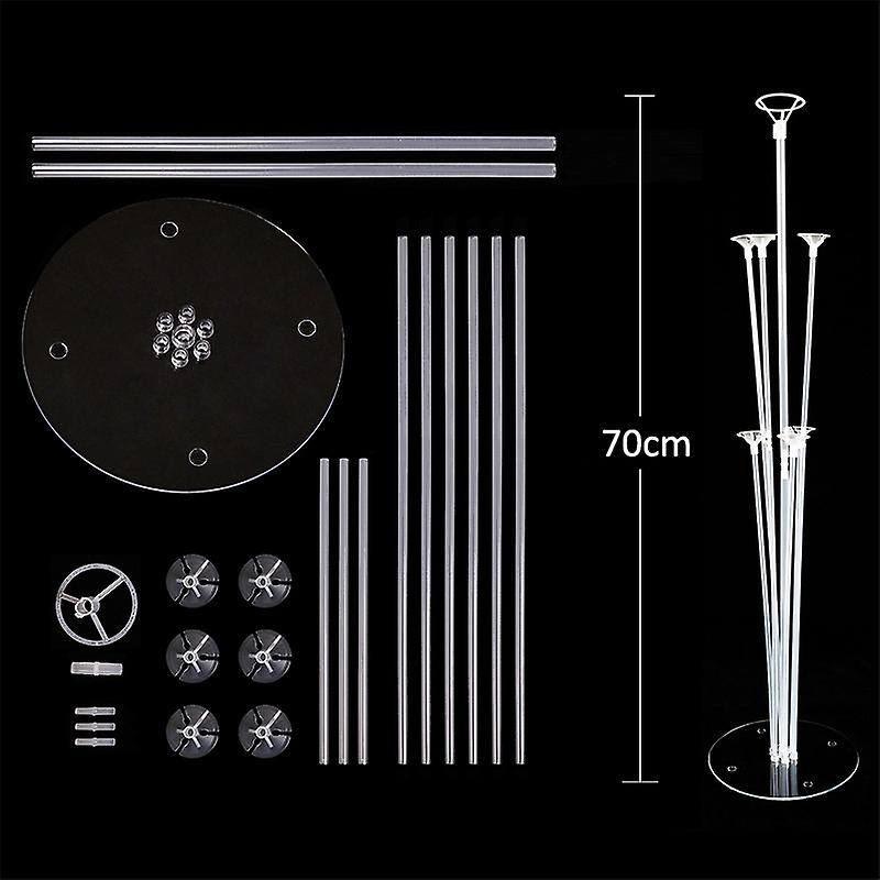 7 Tubes Balloon Stand Balloons Holder Column Plastic Balloon Stick for ...