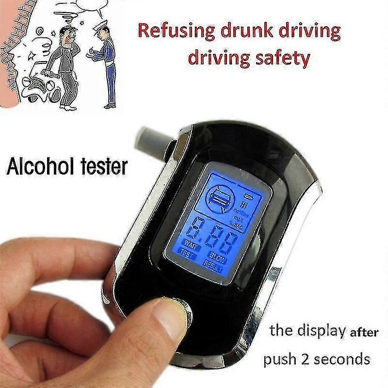 Professional Digital Breath Alcohol Tester Breathalyzer With Lcd ...