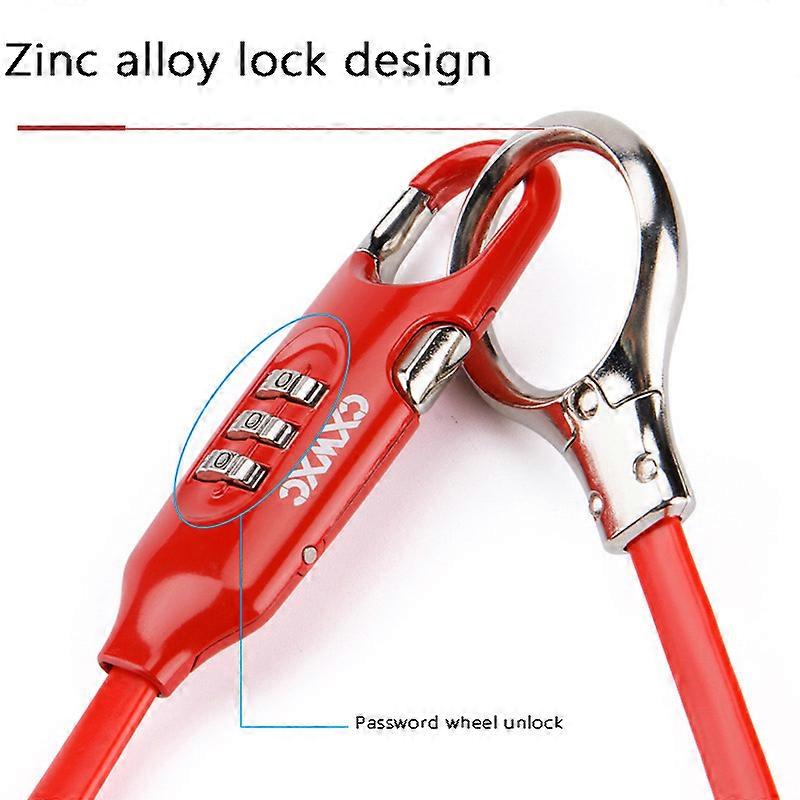 Bike Combination Lock Zinc Alloy Non-Theft Security Helmet Lock ...