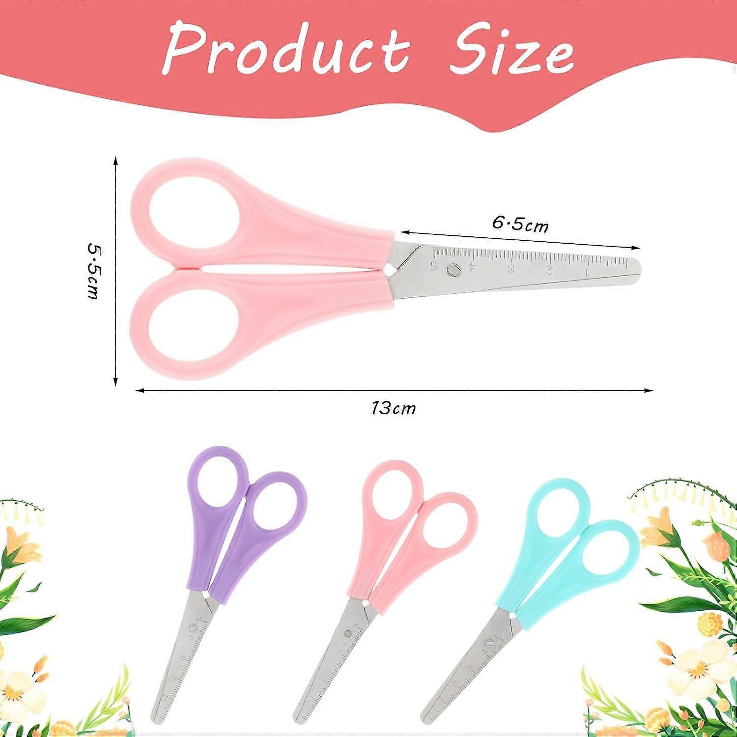 2 Pack 5 Inch Scissors Comfort Soft Grip School Classroom Small ...