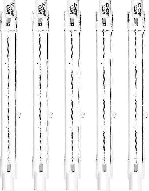 5pcs R7s 118mm 400w Halogen Lamp Pencil Bulb Dimmable Ac 220-240v ...