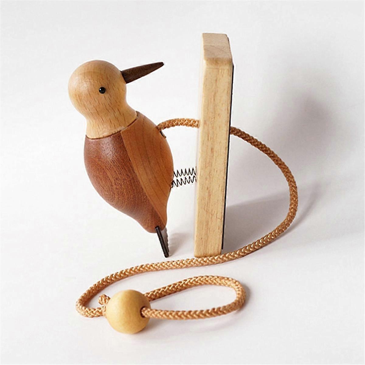 Wooden Woodpecker Door Bell Easy Installation Hanging Ornament ...