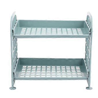 Pawaca Storage Shelves,Plastic Small Storage Shelves - 2 Tier Shelf ...