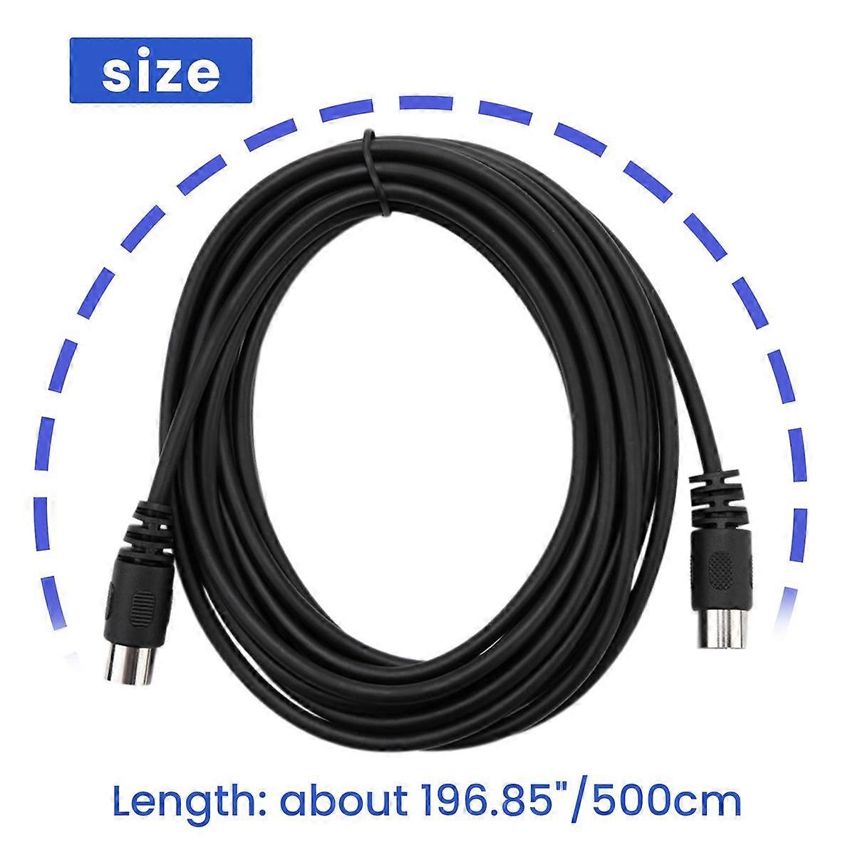 8 Pin Din Male to Male Speaker Audio Cable Adapter for Surveillance ...