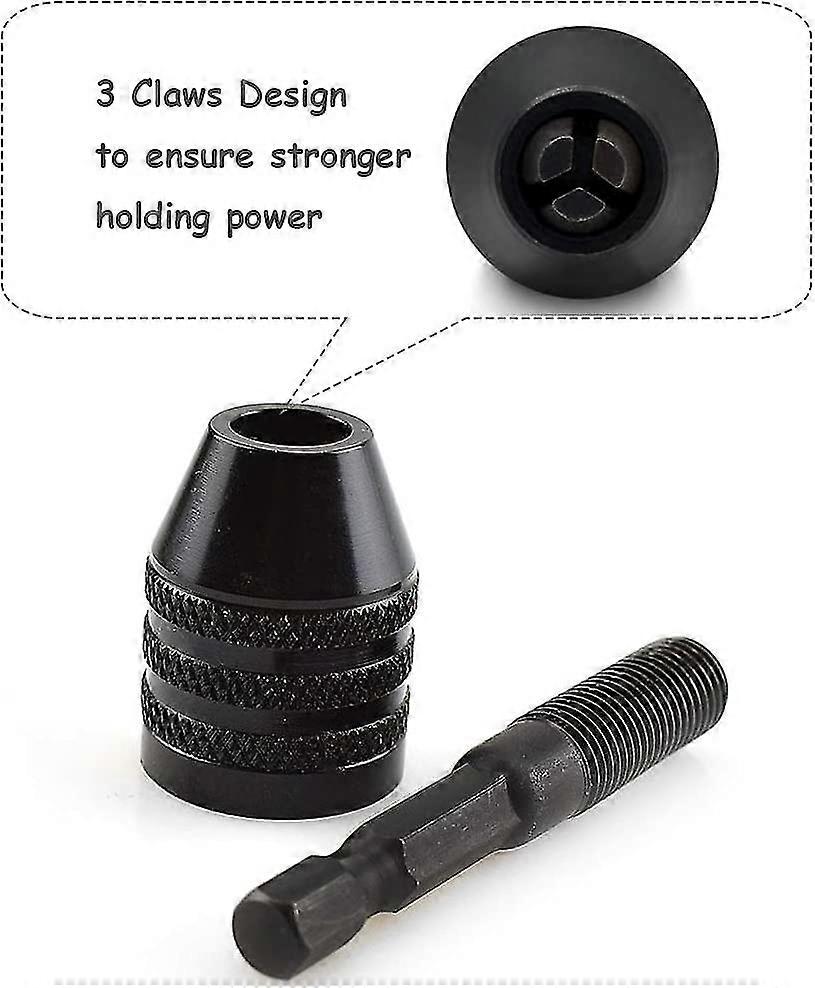 Keyless Drill Chuck, Hex Shank Quick Change Chuck Conversion Tool ...