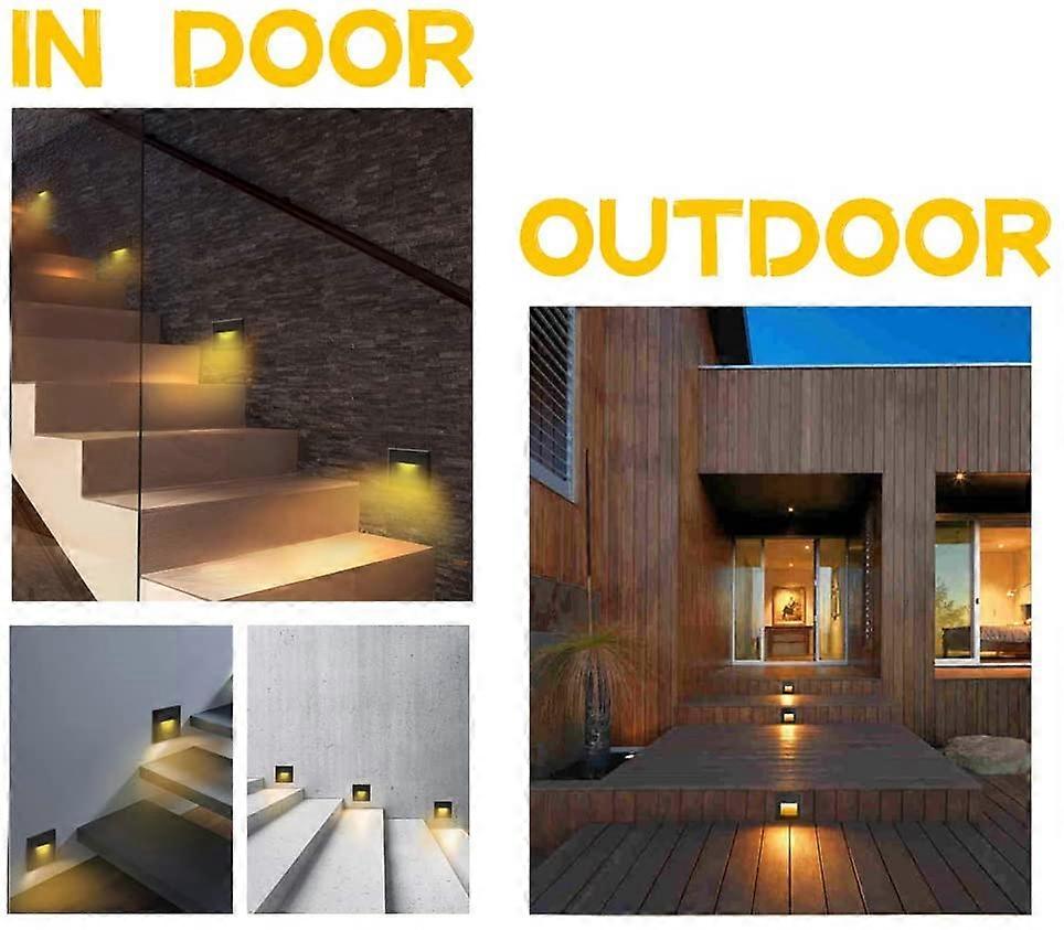3W LED Recessed Wall Sconce Stair Lights Step Lights (Warm White ...