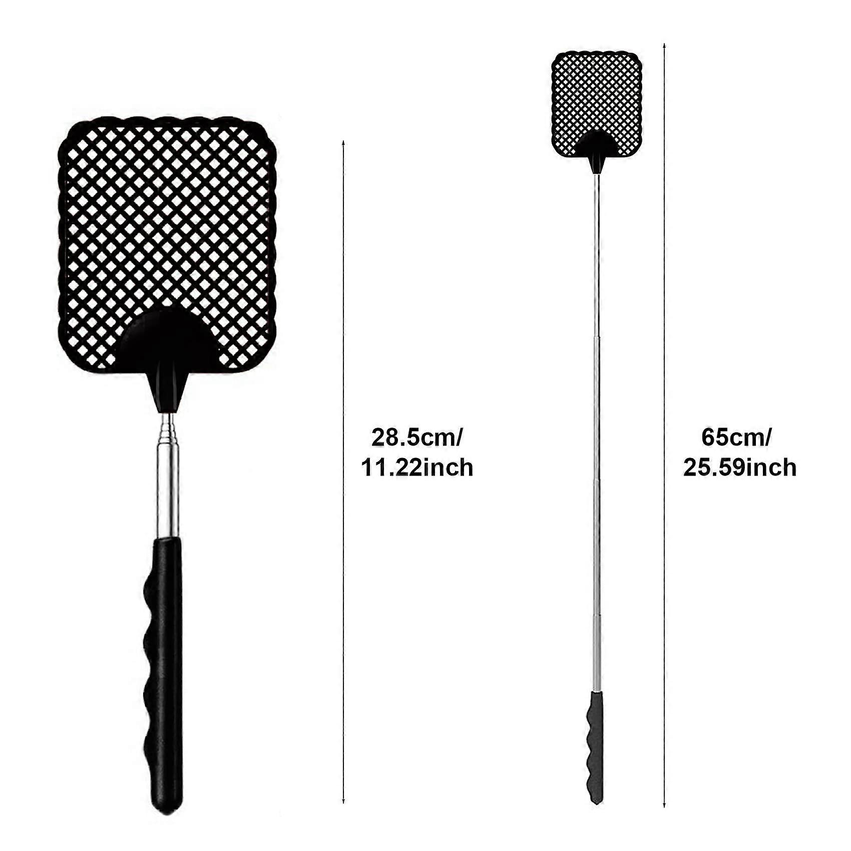 2 Pack Extendable Fly Swatter, Manual Extendable Fly Catcher with ...